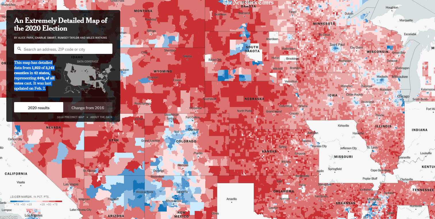 An Extremely Detailed Map of the 2020 Election – Actuarial News