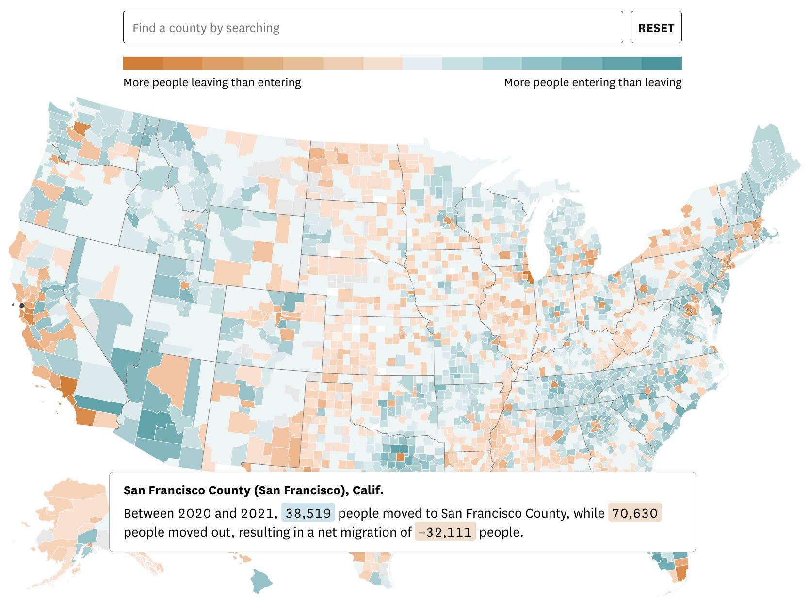 S.F. wasn’t the only city to see an exodus. These maps show the most ...